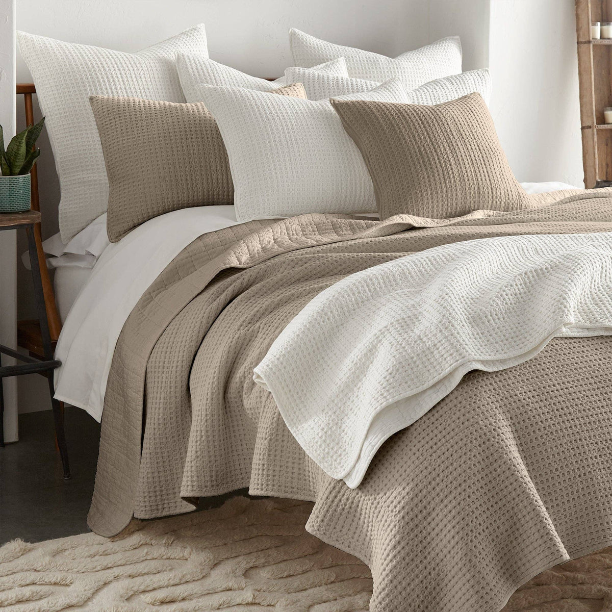 Mills Waffle Quilt Set | Texture and Tuft – Texture + Tuft
