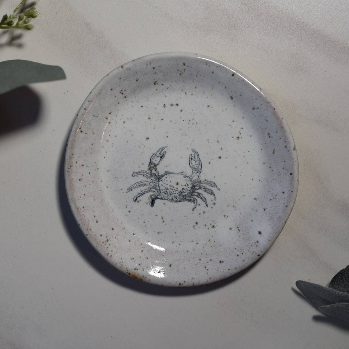 Crab Speckled Mini Plate | Texture and Tuft – Texture + Tuft